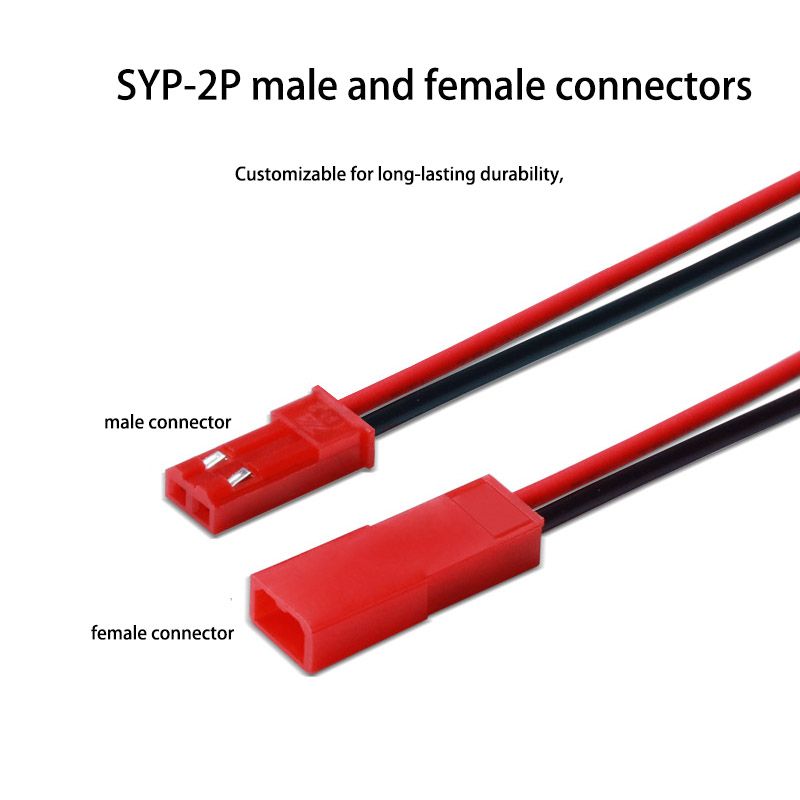 Customized In-air Butt-joint SYP-2P Male and Female Plug-in Terminal Wire, Dupont Connection ...