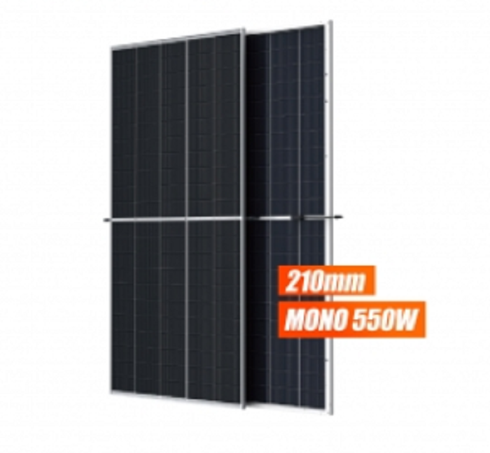 210mm Solar Cell 550watt Double Glass Solar Panel Solar 550w Bifacial Half Cell Pv Mono Solar ...